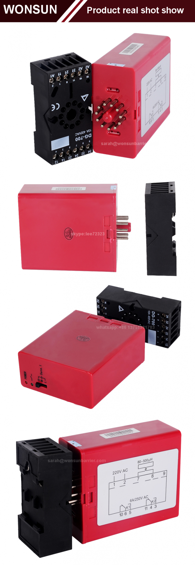 Two Relays Vehicle Loop Detector , inductive loop traffic detector